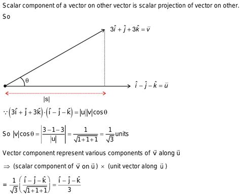 ntfind the scalar and vector components of 3i j 3k in the direction of i j k n