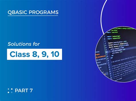 qbasic program solutions part 7 for classes 8 9 and 10