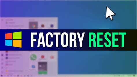 How To Reset Windows 10 To Factory Settings Factory Reset YouTube