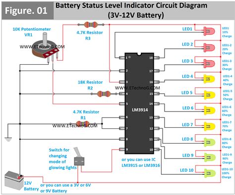 Circuit De Symbole De Batterie