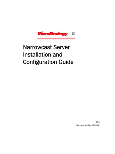 narrowcast installand config pdf port computer networking world wide web