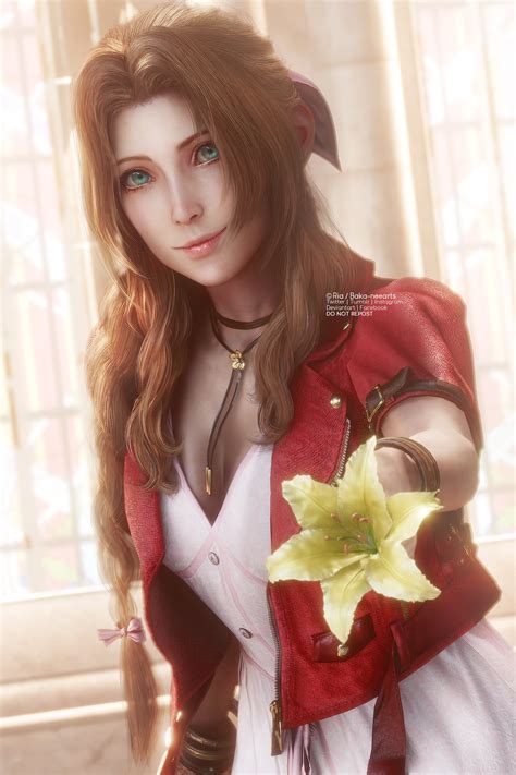 Ria Neearts Aerith Gainsborough Final Fantasy Final Fantasy Vii Final Fantasy Vii Remake