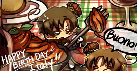 Hetalia Feliciano Vargas Rovino Vargas Italy Happy Birthday Pixiv