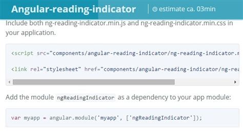 angular reading time indicator plugin angular script
