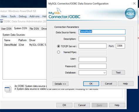 add odbcdsn to add mysql odbc unicode driver configuration using powershell stack overflow