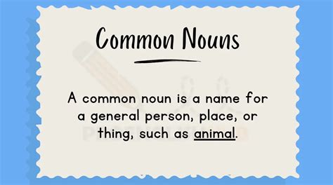 Common Nouns Definition Types Examples And Usage
