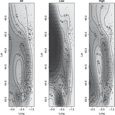 bivariate geographical smooth function depending on longitude and download scientific diagram