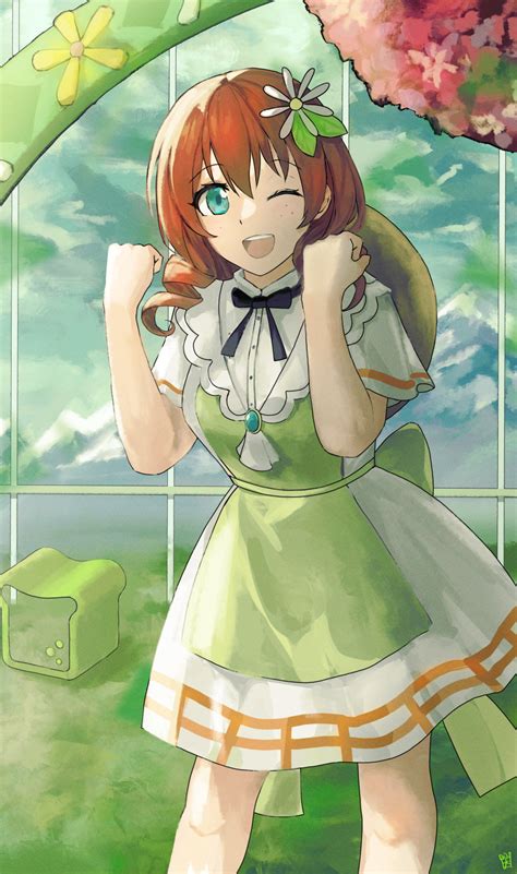 Xbooru 1girl Brown Hair Emma Verde Female Focus High Res Long Hair Love Live Love Live