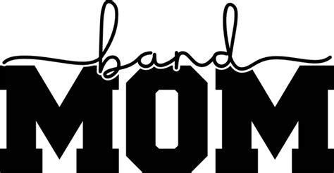 Mom Band Free Svg File For Members SVG Heart