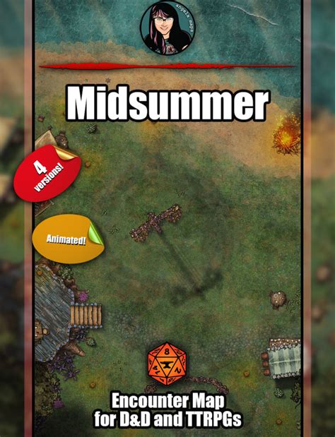Midsummer Festival Battle Map With Foundry VTT Support Animated