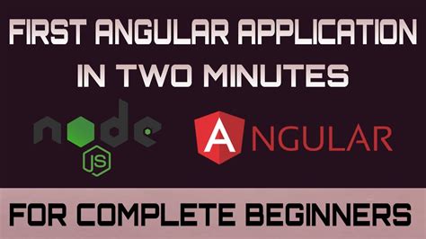 how to create first angular application getting start