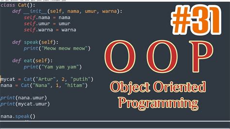 part 31 object oriented programming oop belajar python di hp android youtube