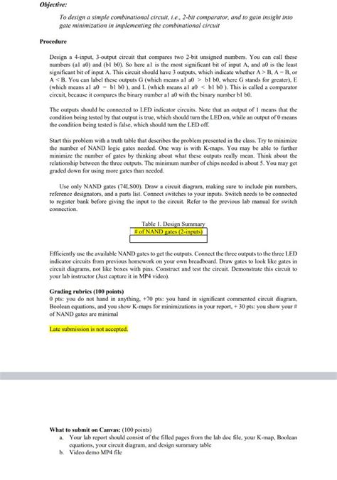 solved objective to design a simple combinational circuit