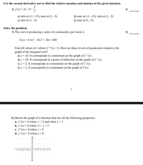 solved solve the problem 4 the total cost of producing x