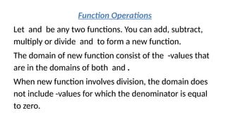 Function Operationsand Compositionof Functions Pptx