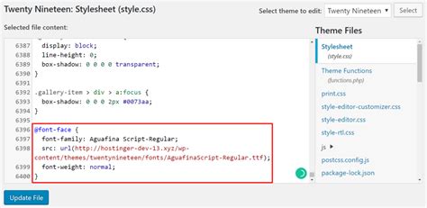 how to add a wordpress custom font to your website