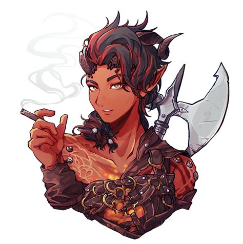 Karlach Dungeons And Dragons And 2 More Drawn By Yiyan Danbooru