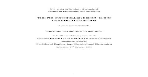 the pid controller design using genetic algorithm · pdf filethe pid controller design using