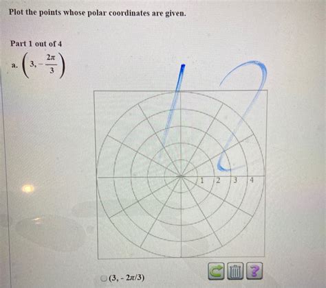 solved plot the points whose polar coordinates are given