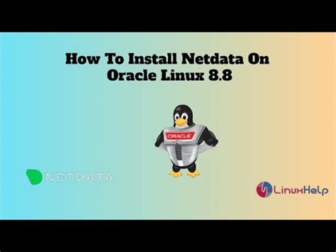 How To Install Netdata On Oracle Linux 8 8 YouTube