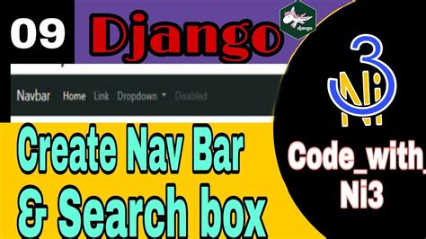 Creating Navigation Bar In Django Search Box In Our Django Project