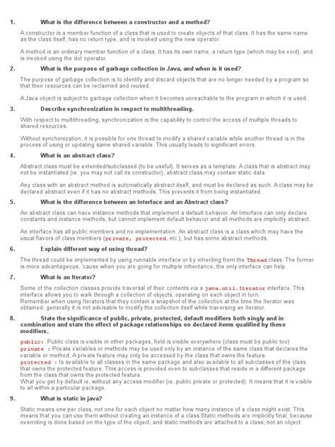interview pdf class computer programming method computer programming