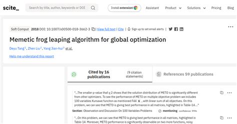 [citation report] memetic frog leaping algorithm for global optimization