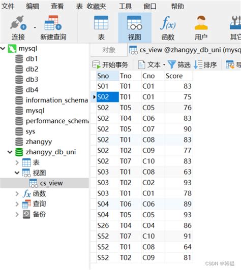 数据库实验4 sql的视图 在sql server中建造好与opengauss一样的数据库及相关的基本表 创建一个带with c csdn博客