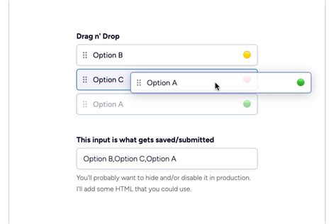 draggable inputs drag and drop webflow form ui kit webflow
