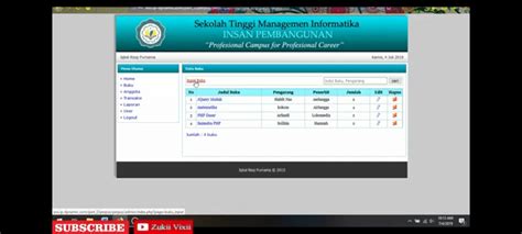 Source Code Aplikasi Perpustakaan Berbasis Web Dengan PHP Dan MySQL