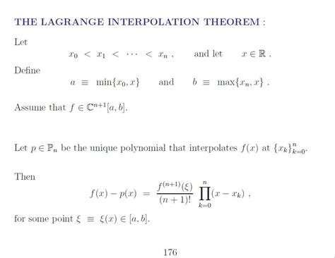 consider the unique interpolating polynomial pn x of