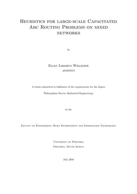 pdf heuristics for large scale capacitated arc routing problems on mixed networks
