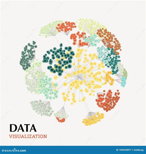 Big Data Visualization Concept Infographics Design Cluster Analysis