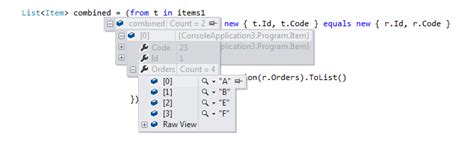 linq how to merge 2 object from different list in c stack overflow hot sex picture