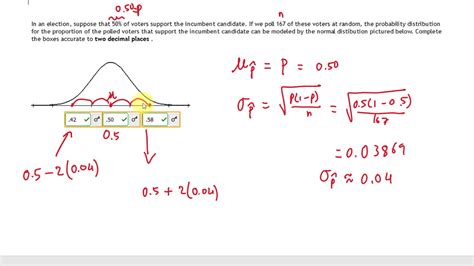 central limit theorem for proportion extra examples youtube