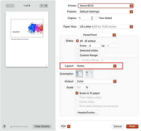 how to print a powerpoint slideshow with and without notes