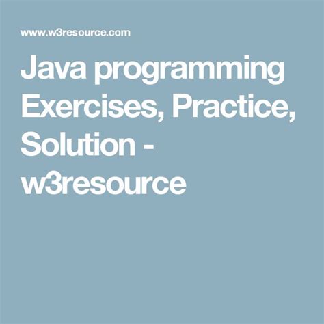 java programming exercises practice solution w3resource javascript java programming exercise