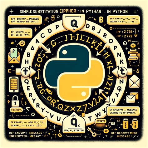 python — encrypts and decrypts a message using a simple substitution cipher by techwithjulles