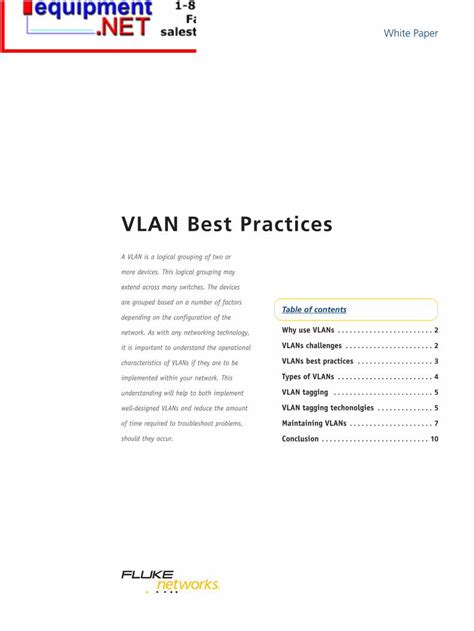 PDF VLAN Best Practices PDF FileWhite Paper VLAN Best Practices A