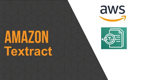 text extraction using amazon textract aws machine learning youtube