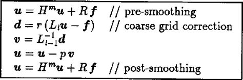 table 1 from the multigrid preconditioned conjugate gradient method semantic scholar