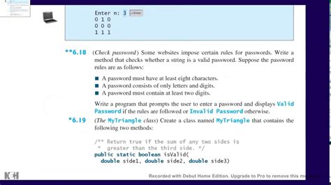 introduction to java programming exercise 6 18b youtube