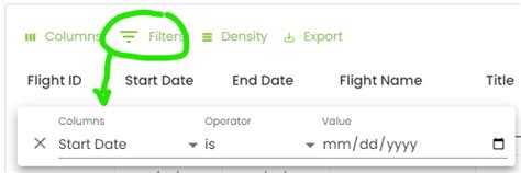 Reactjs MUI X Datagrid Filter Component How Can I Use It For A