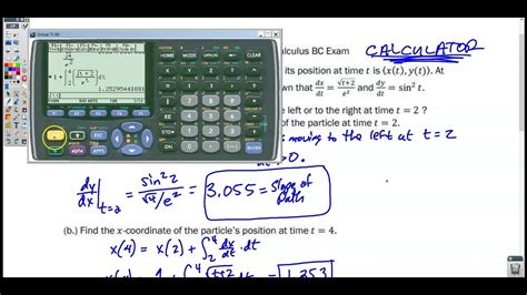 section 9 6 video 2 solving motion problems using parametric and vector valued functions youtube