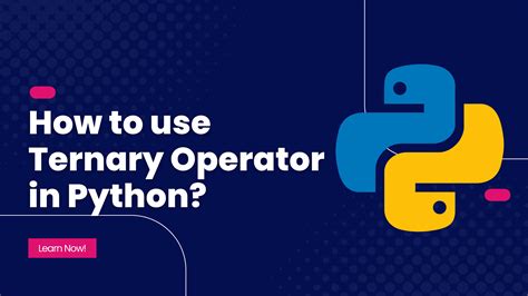 How To Use Ternary Operator In Python