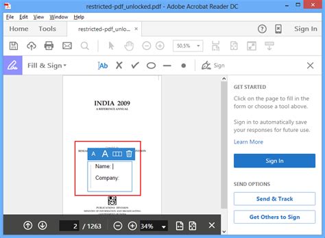 how to digitally sign a pdf document in adobe reader xi dc