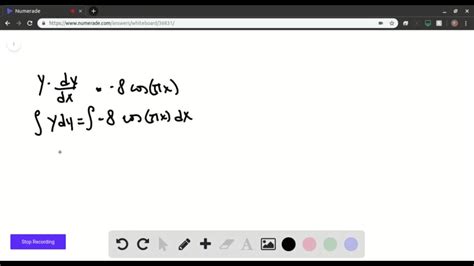 solved finding a general solution using separation of variables in exercises 5 18 find the