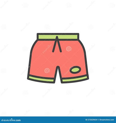 Swimming Trunks Filled Outline Icon Stock Vector Illustration Of Symbol Design 272629654