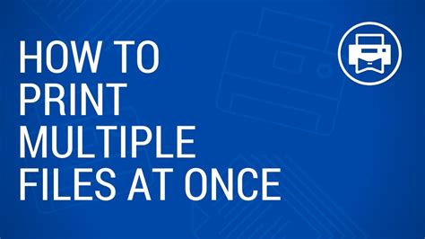 print conductor how to print multiple files at once youtube