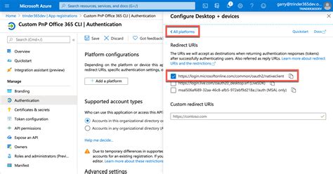 using your own azure ad identity with office 365 cli · garry trinder